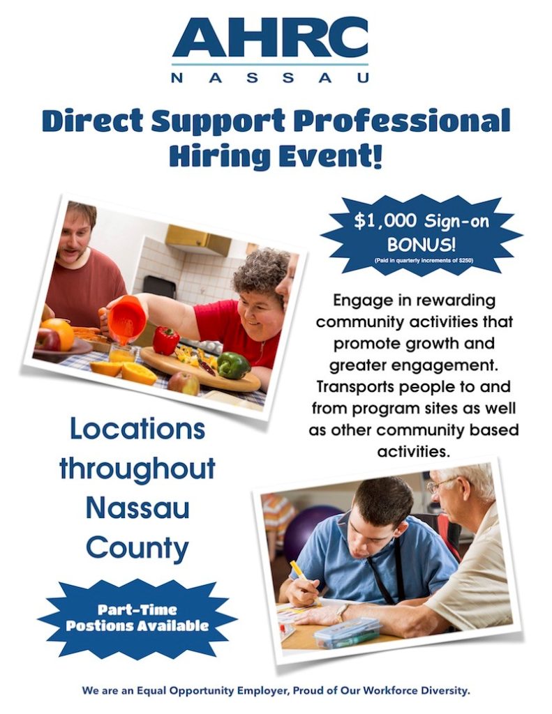 Day Habilitation Hiring Event | AHRC Foundation